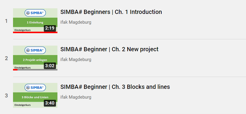 SIMBA# Training Courses | ifak Magdeburg